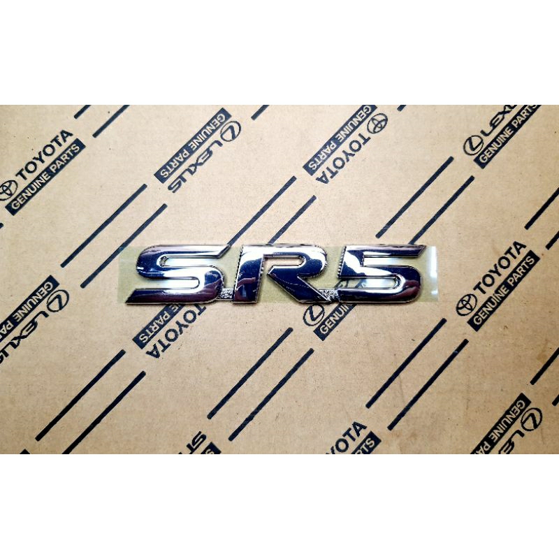 Logo SR5 Chrome Plated Toyota Size 13 cm. x 2.5 | Shopee Philippines
