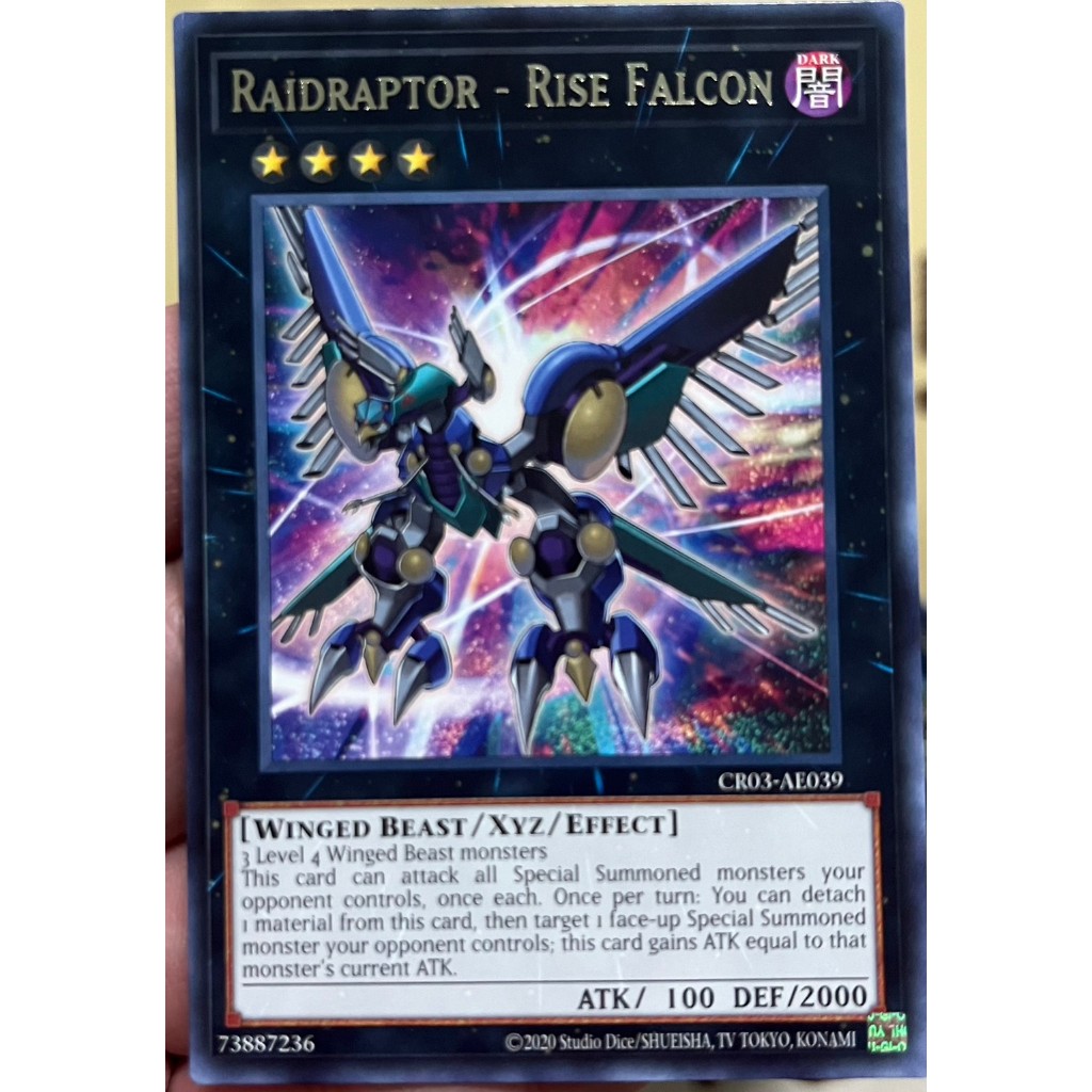 Yugioh Asia-Eng [CR03-AE039] Raidraptor-Rise Falcon (Rare) Original ...