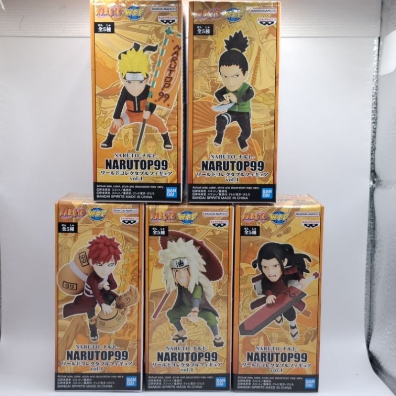 NARUTO Naruto99 WORLD COLLECTABLE FIGURE VOL.1 Liftset-5 Figures ...