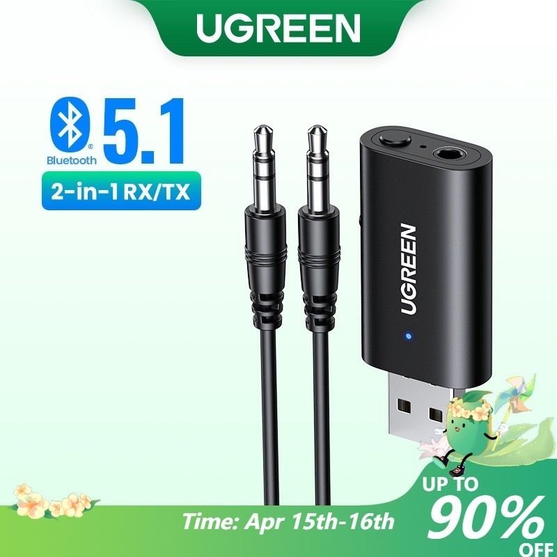 UGREEN 2 In 1 Bluetooth 5.1 Audio And Body Transmitter Receiver ...