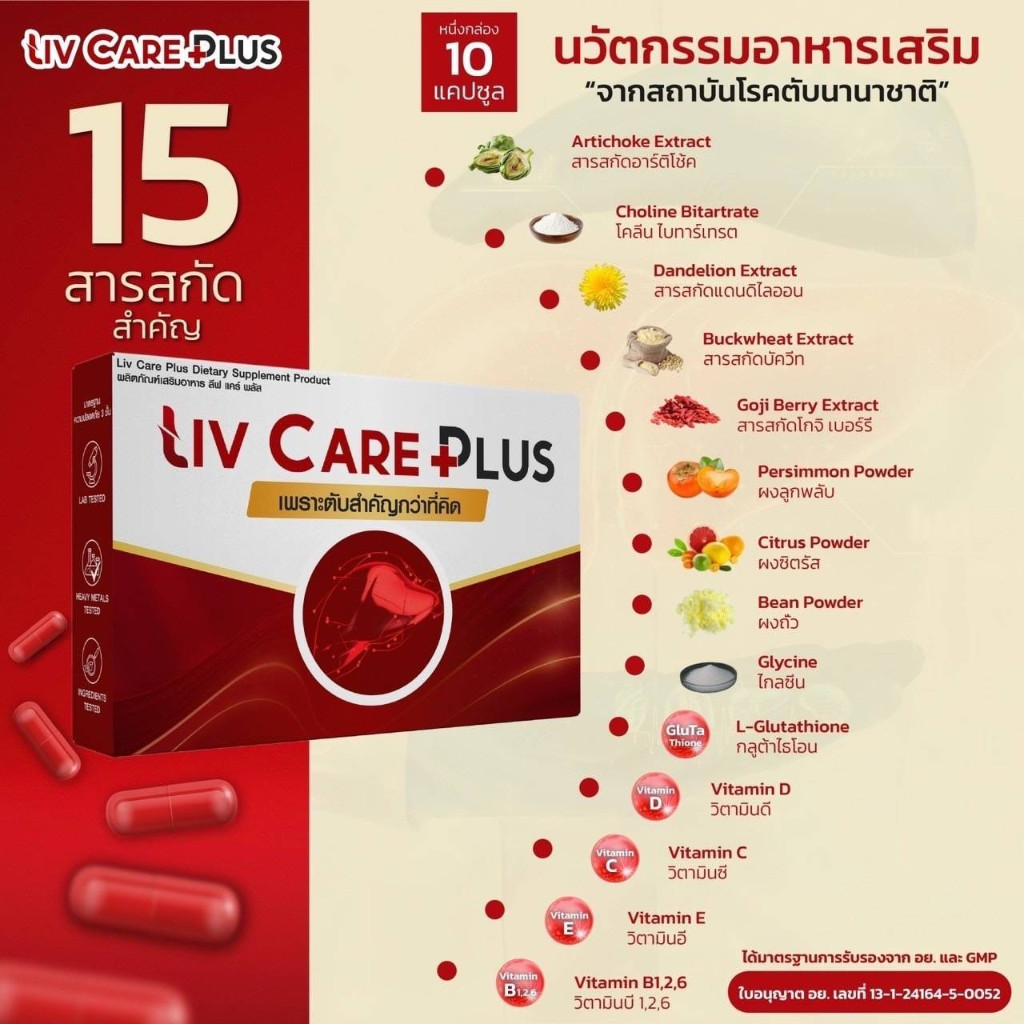 Liv Care Plus LivCare Liver Supplement 1 Box 10 Tablets. | Shopee ...