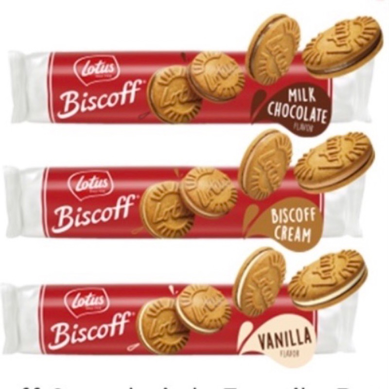 Lotus Biscoff Sandwich 110/150g. Stuffed With 3 Flavors (11-15pcs/Pack ...
