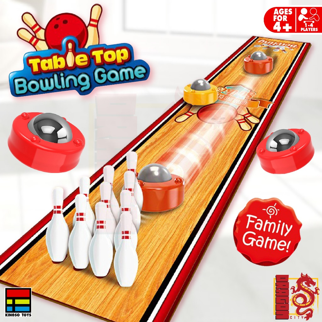 Mini Bowling Game Toys Can Be Folded Family Developmental | Shopee ...