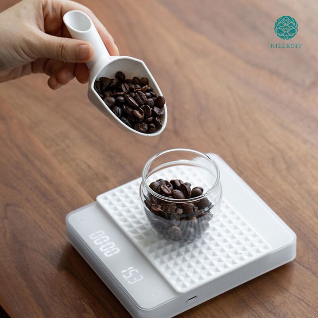 Hillkoff: Bean Scoop Ceramic 2 in 1 Coffee Maker Dose Cup Measuring ...