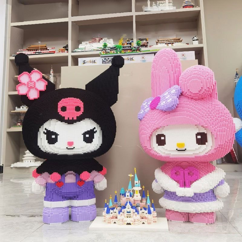 Building Blocks 3d Violent Bear 55CM Kuromi Home Decor Lego Block ...