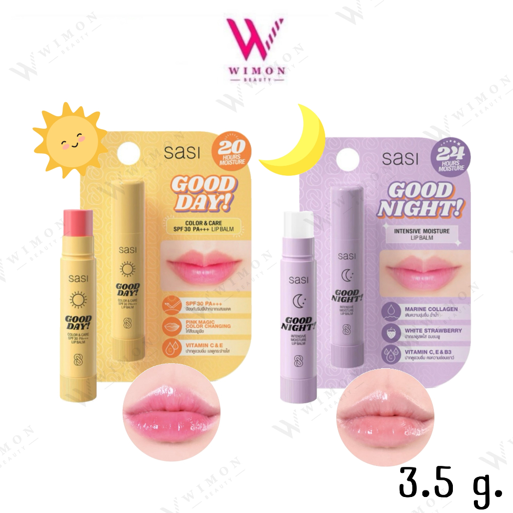 Sasi Good Day Color & Care SPF 30 PA +++ /Good Night Lip Balm 3.5 g. Sunscreen | Shopee Philippines
