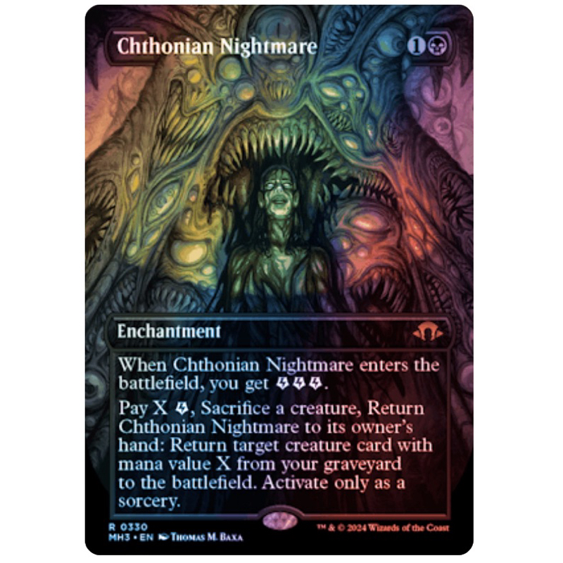Modern Horizons 3 Variants Foil: Chthonian Nightmare (0330-Borderless ...