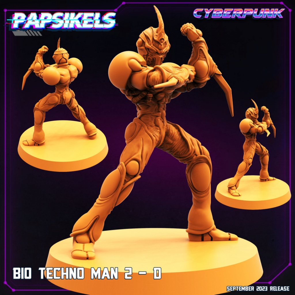 Bio Techno Man 2 [D]-Bio-Booster-Humanoid/32mm scale 3D printed miniature PSK | Shopee Philippines