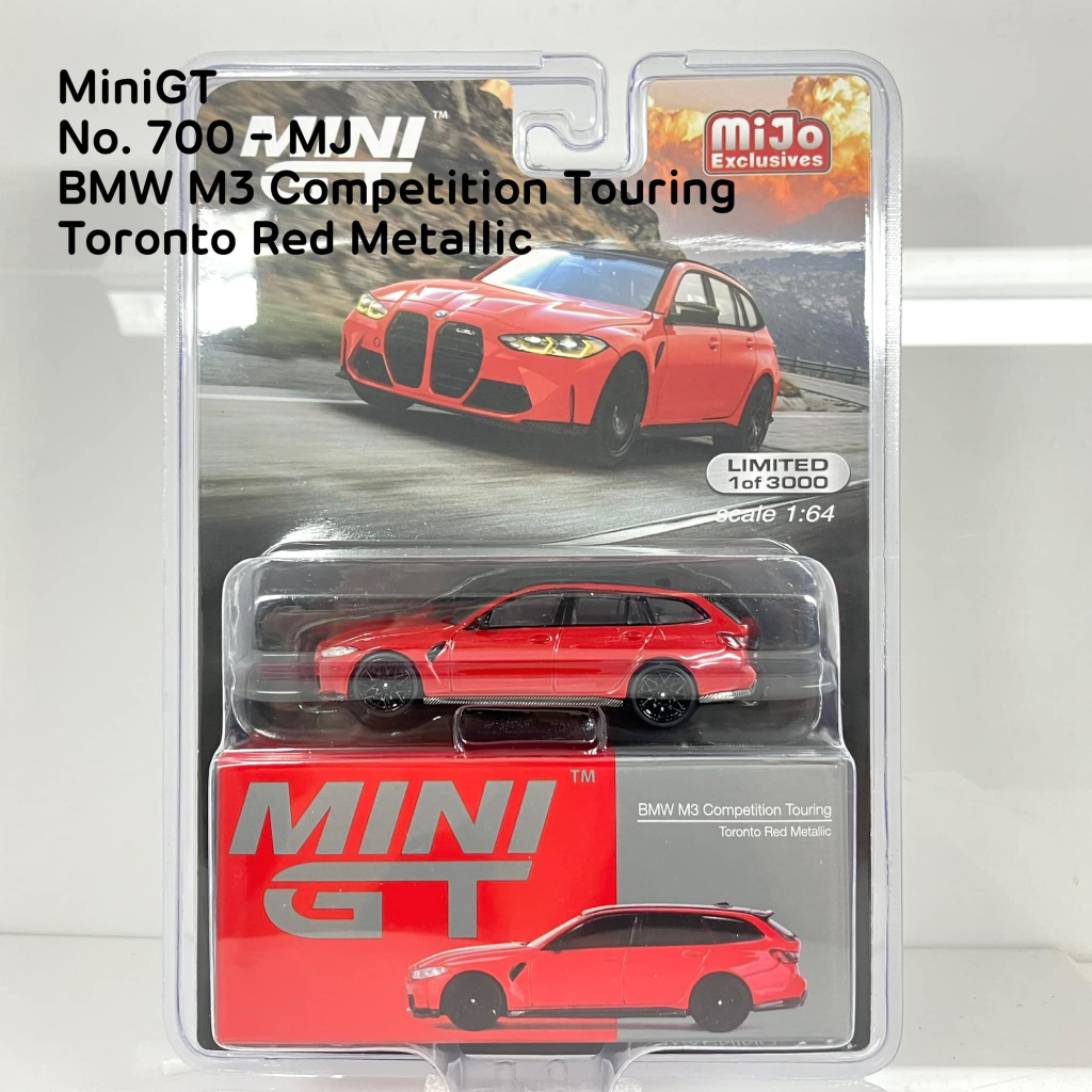 Mini GT No.700-MJ BMW M3 Competition Touring (G81) Toronto Red Metallic ...