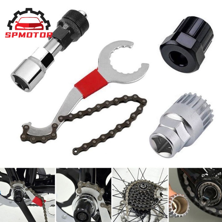 3 In 1 Bicycle Repair Kit Rear Sprocket Hollow Wrench Remove Chain ...