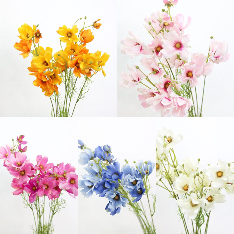 Fake Cosmos Flower In 5 Colors | Shopee Philippines