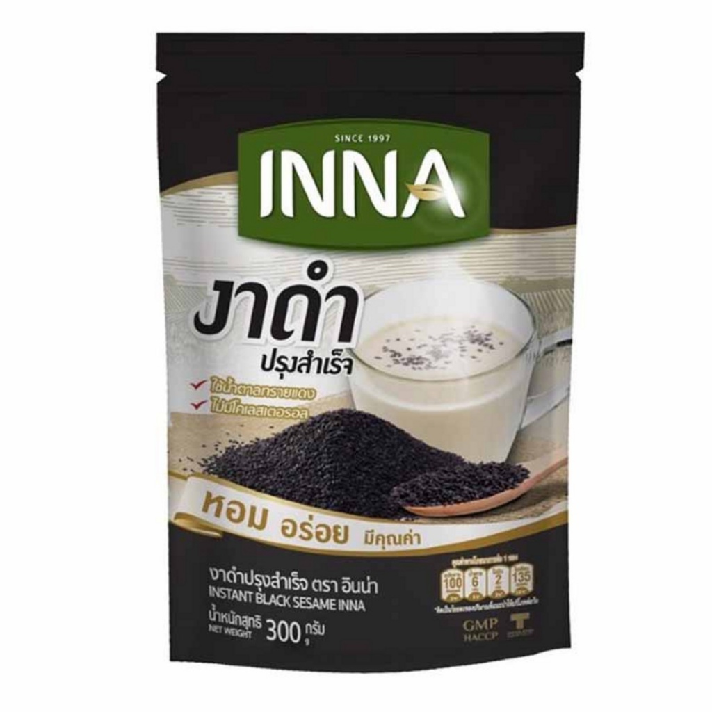 Inna Instant Black Sesame Drink Sachet 300g (25g x 12 Sachets) | Shopee ...