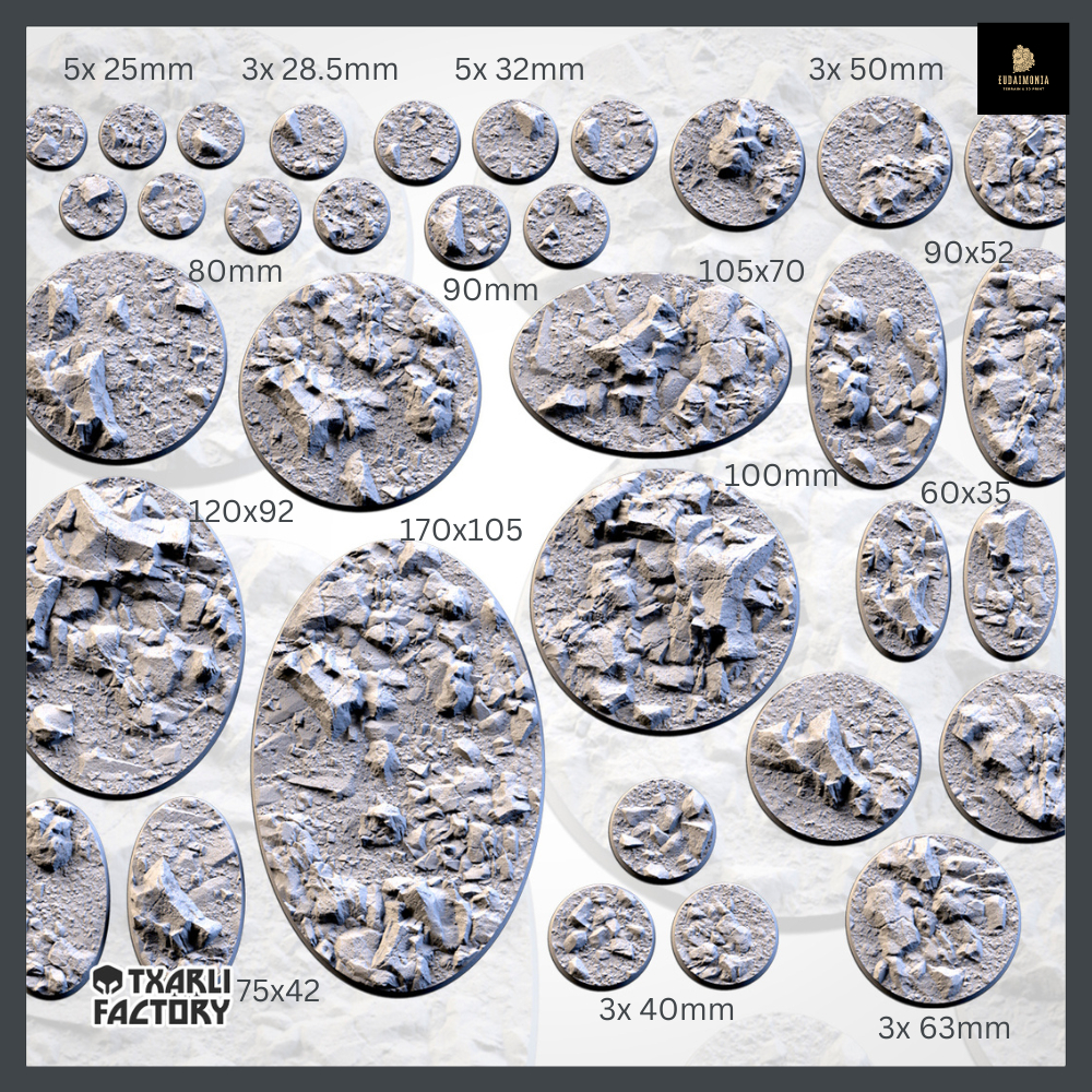 Stony Desert miniature bases Can Ship In 1-3 Days. Wargame base Model ...