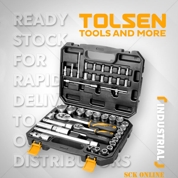 TOLSEN Block Tools Set 45 Pcs/(Industrial) 1/2"-1/4" | Shopee Philippines
