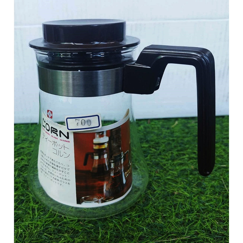 Hario Corn Coffee Tea Pitcher 700ml. Heat Resistance Japan | Shopee ...