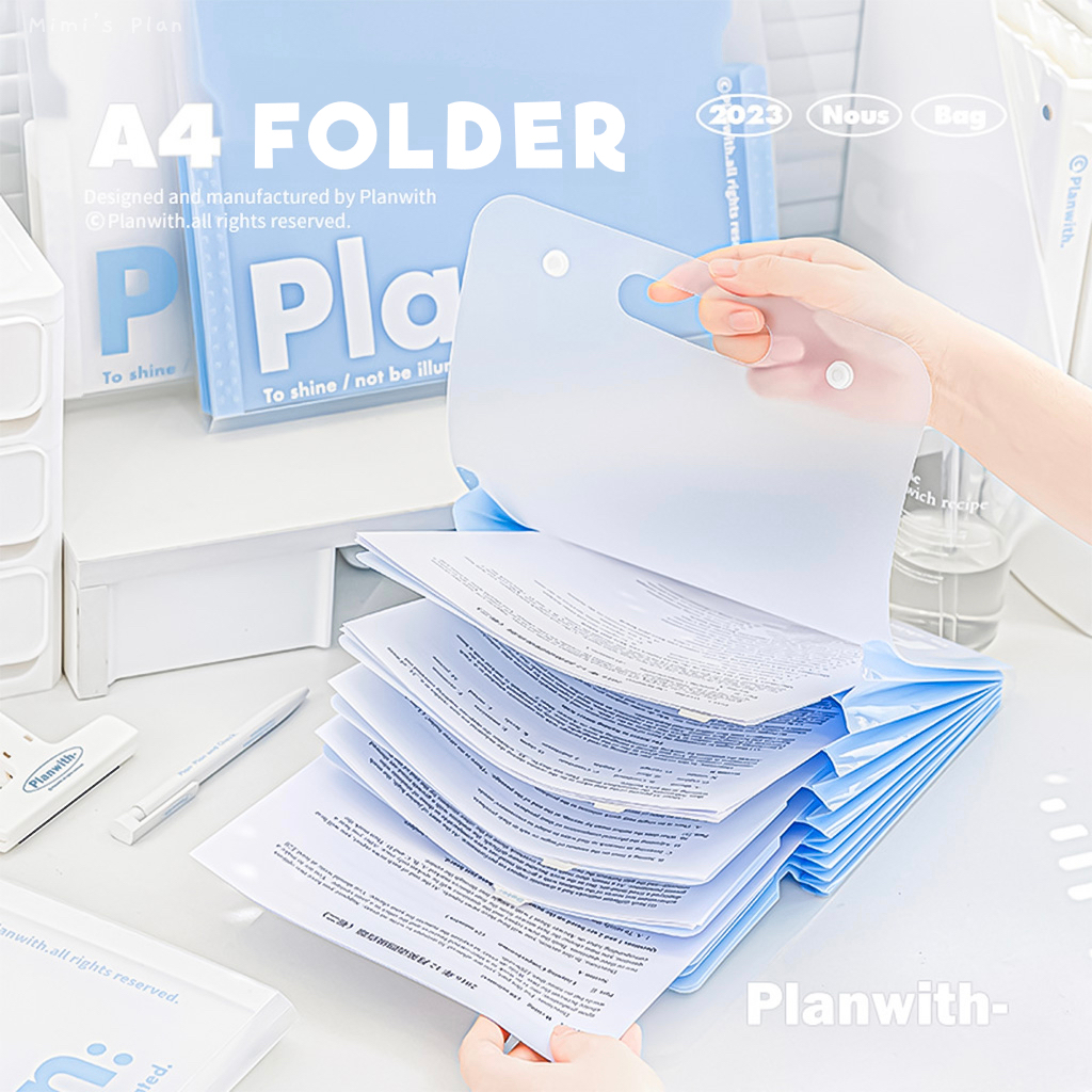 Big Plan Folder Document ️ A4 Size Storage Mimislan | Shopee Philippines