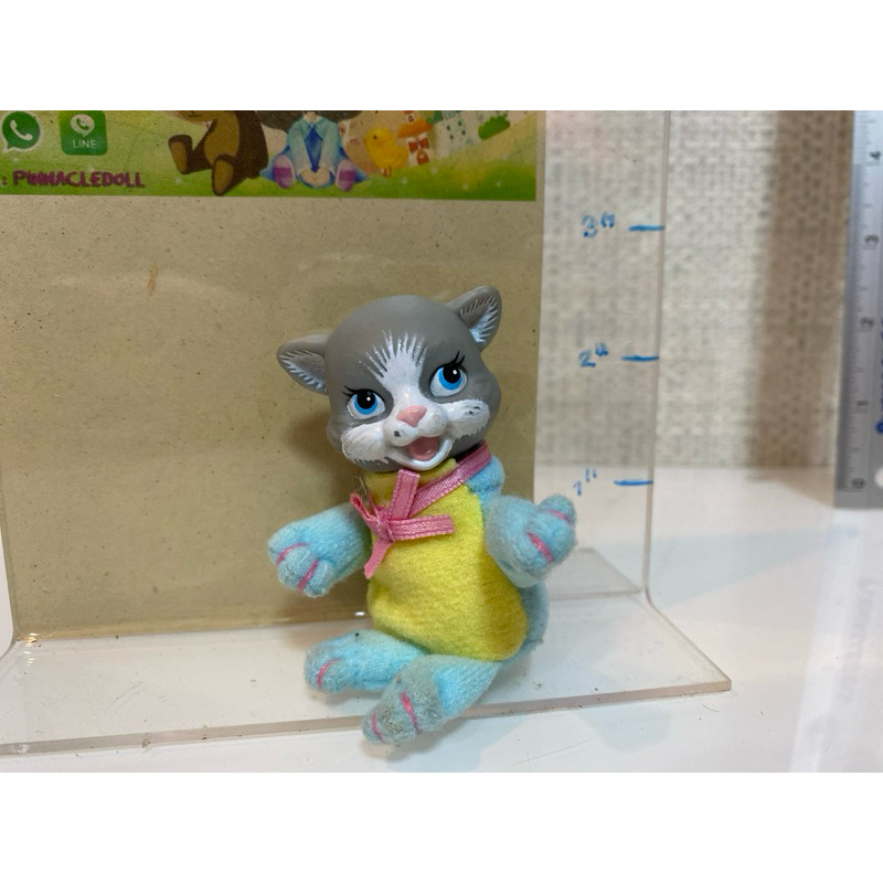 Cute Rubber Head Cat Doll American Work Cut Sign Please Wash Your Own ...