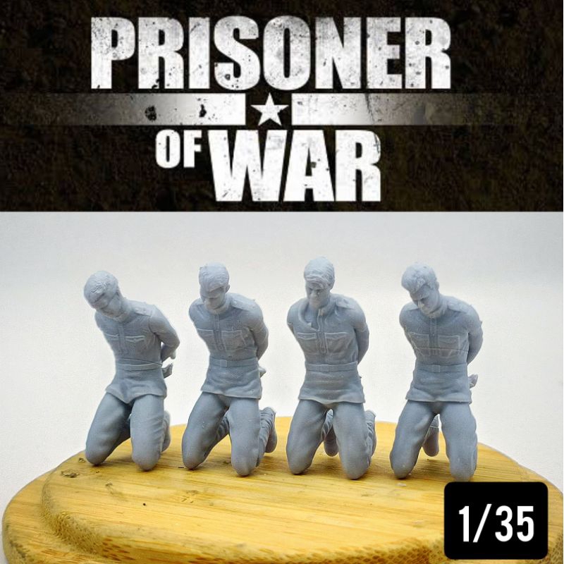 1/35 prisoner of war Captive Battle Resin Model World Germany Soviet ...