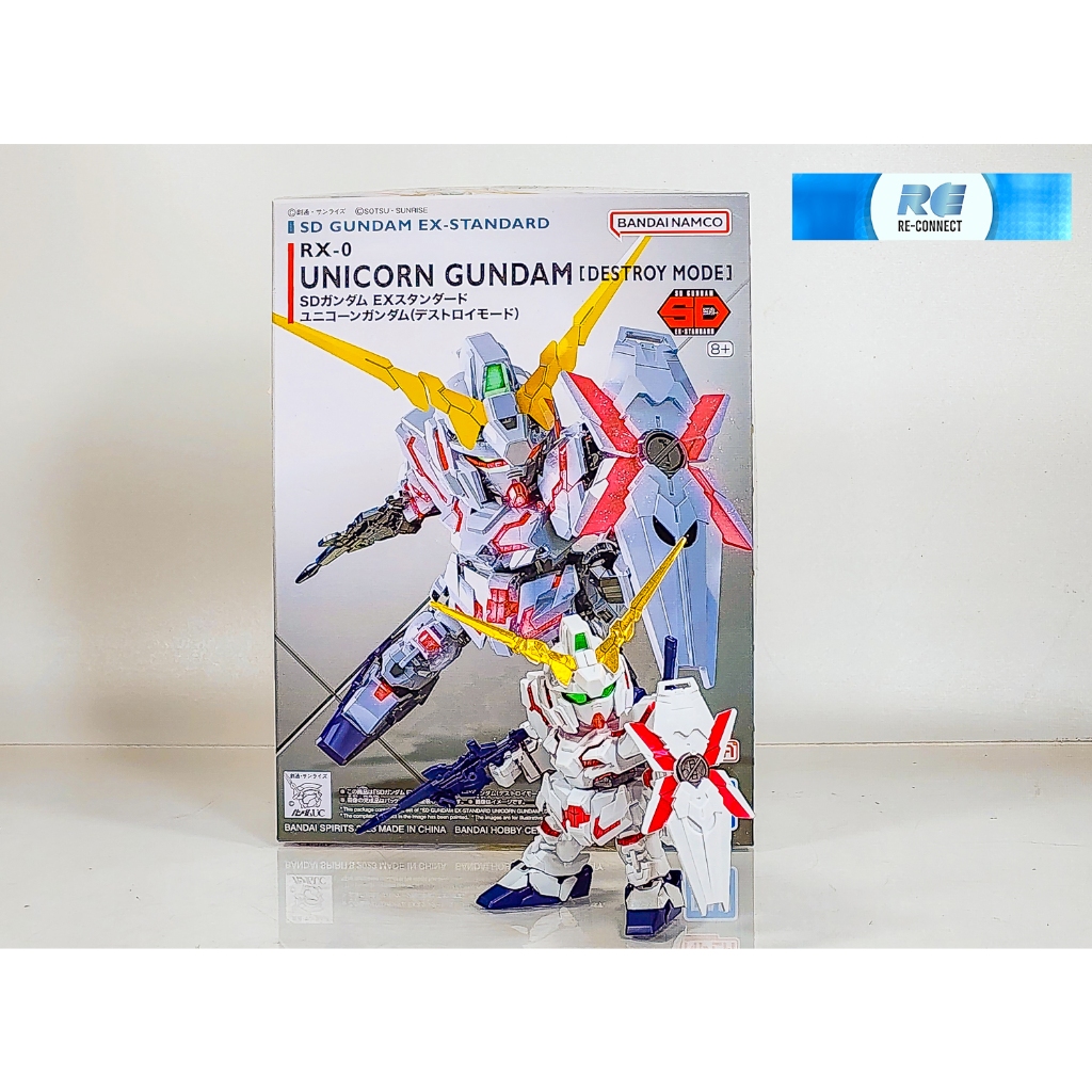 GUNDAM Model UNICORN Gunpla Robot Toy Collectible BANDAI SD EX STANDARD ...