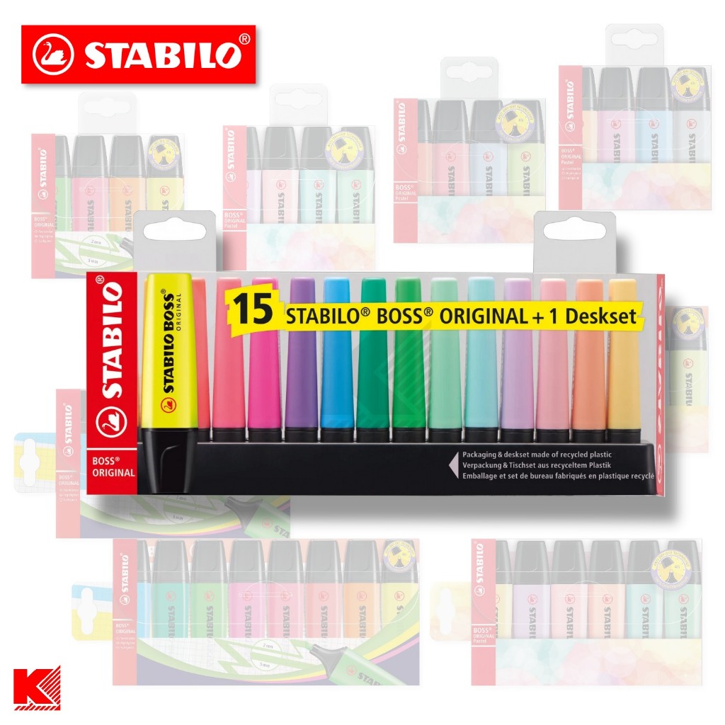 Stabilo Boss Original Highlighter Set Box | Shopee Philippines