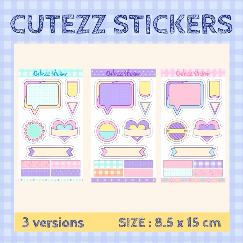 Text frame stickers (PP Sticker Waterproof) | Shopee Philippines