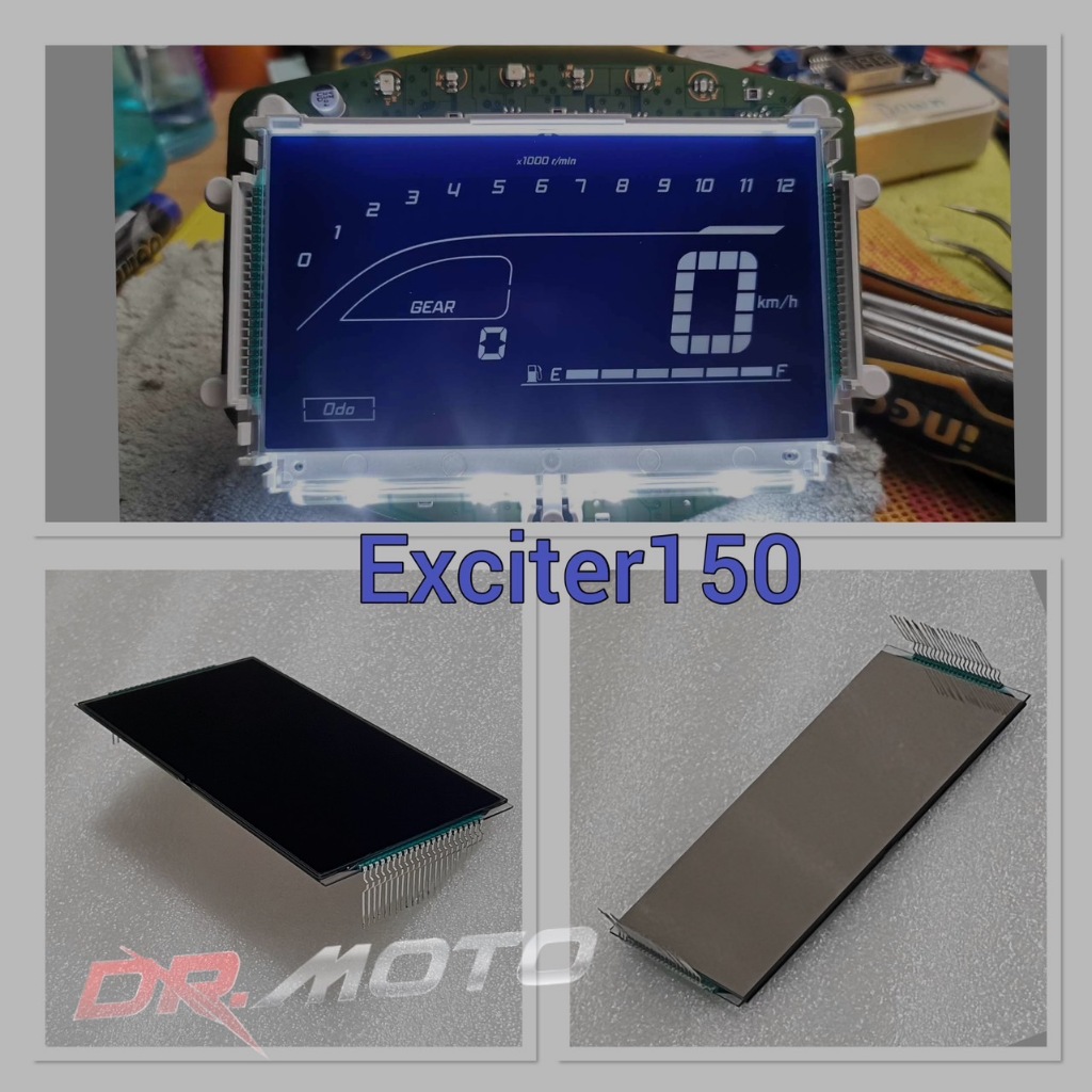 Exciter150 Mileage Glass LCD Display For Digital Speedometer | Shopee ...