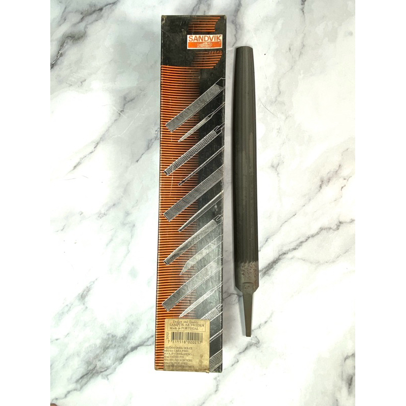 SANDVIK Fine Tipped Belly File 12 "Santvik MADE IN POTUGAL Rare (033 ...