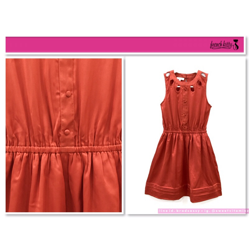 Cute Dress Beautiful Orange Color Shape Good Looking Fabric Super ...