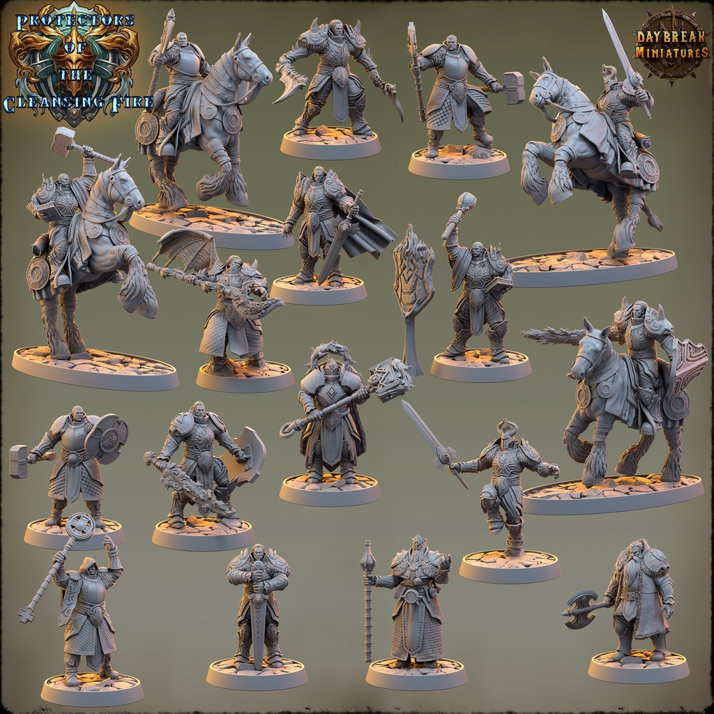 Protector of the Cleansing fire-Model For DnD Miniature and other RPG's ...
