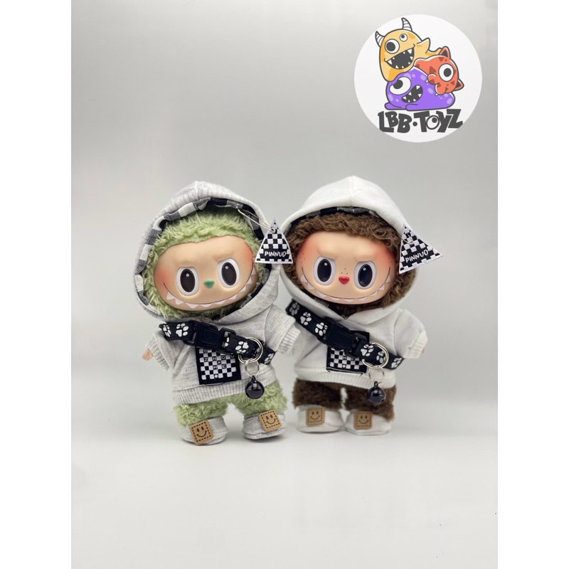 Labubu Doll Set Macaron A Dark Hood With Shoes There Are Two Colors To ...