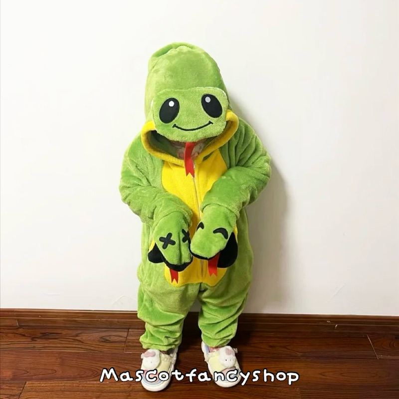 Kids Fancy Dress Mascot Animal Performance Green Snake (Snake) | Shopee ...