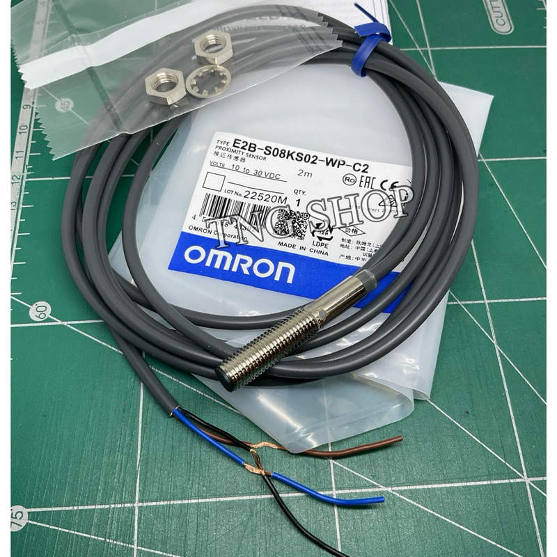 Sensor E2b-S08KS02-WP-C2 8mm Head Metal Catch 2mm Grip Distance 3 Wires NPN NC Omron (New ...