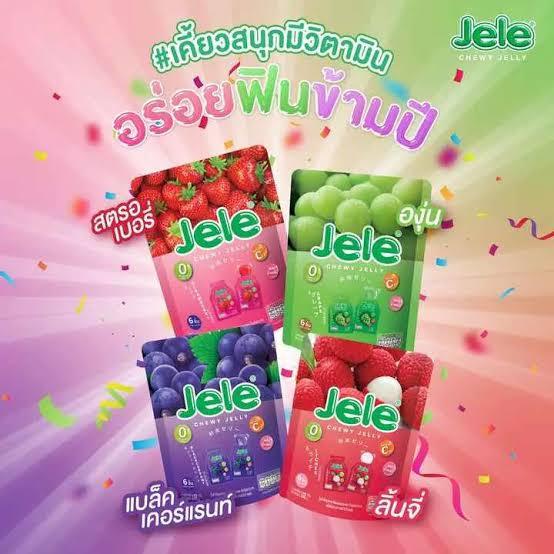 Jele Chewy Jelly Mixed With Konjac 0 Calories Fun Contains Vitamins Edible 1 Sachet 18 Grams ...