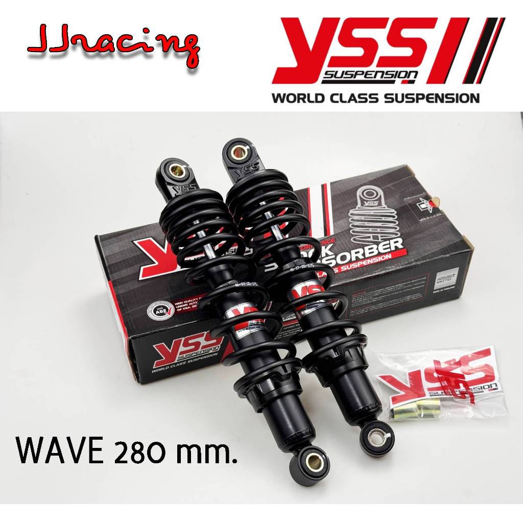 YSS Genuine TOP-PLUS 280mm 5 Levels Rear Shock Low Load WAVE110I ...
