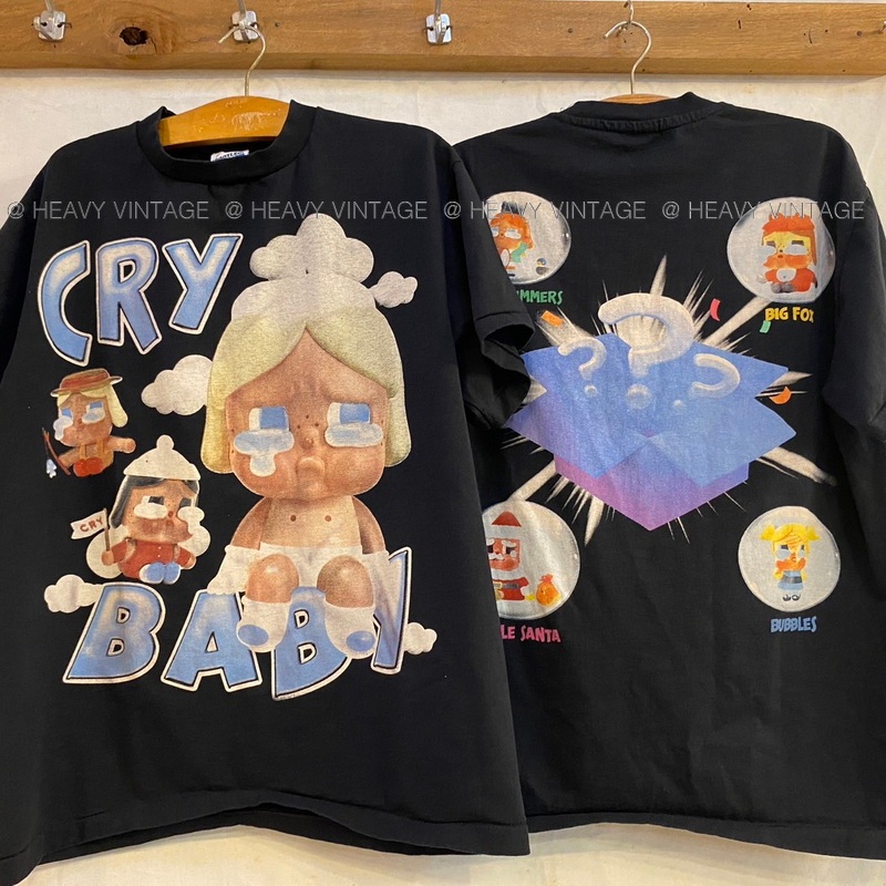 CRY BABY Bootleg Label Authentic vintage shirt Cartoon Labuh Cute heavy ...