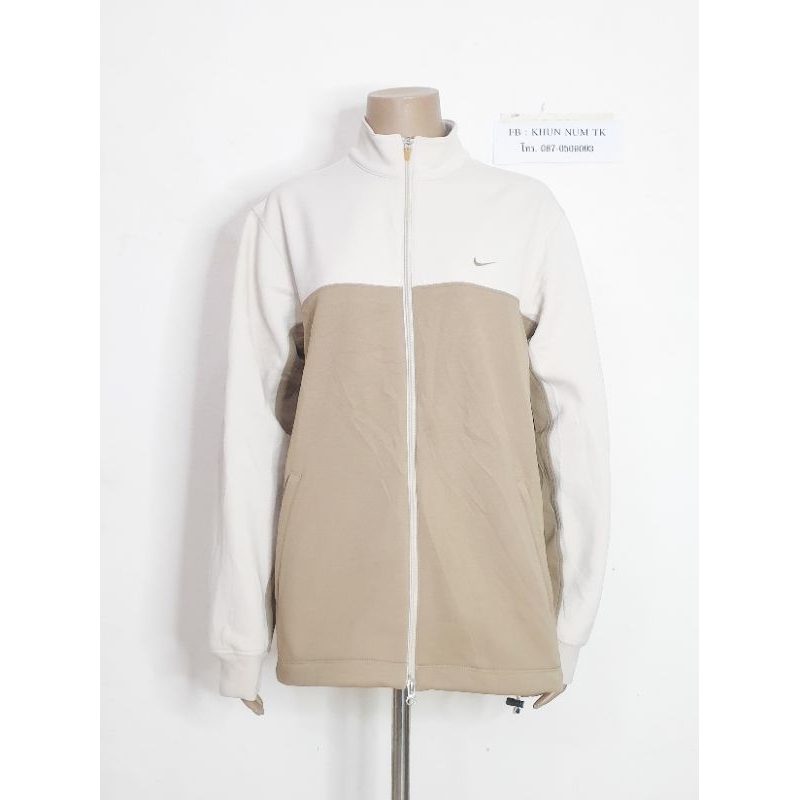 Two-Tone Light Cream NIKE Golf Warm Jacket | Shopee Philippines