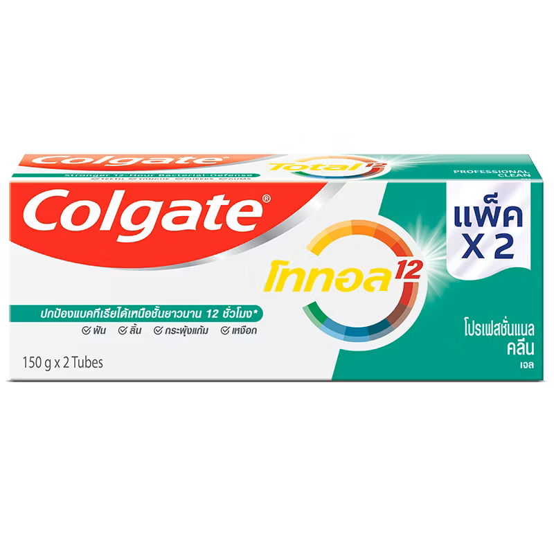 (Twin Pack) Colgate Total Professional Clean Gel Toothpaste 150g x2 ...