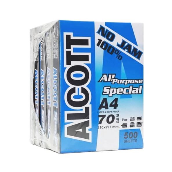 5 Reams Alcott Brand Copier Paper Blue A4 Size 70gsm (1ream/500 Sheets ...