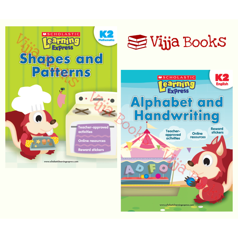 Learning Express: Shapes & Patterns Alphabet Handwriting Children Book ...