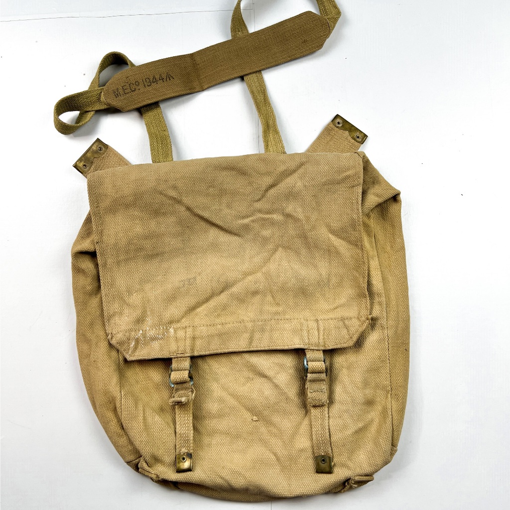 Vintage Bag 90 1942s British Military Tan WWII Era 37 Rucksack | Shopee ...