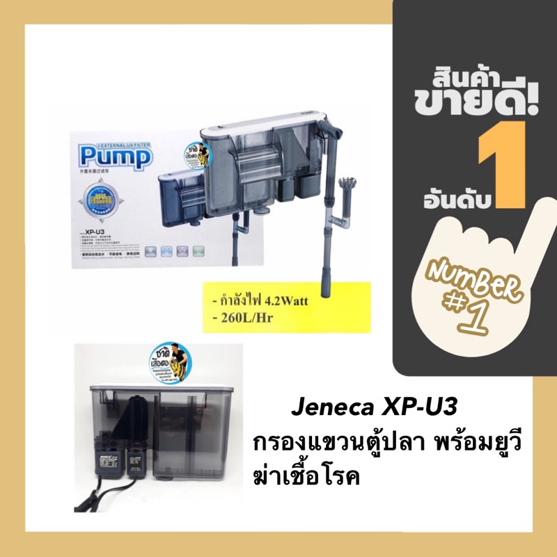 Jeneca XP-U3 Aquarium Hanging Filter With UV Disinfection Keeps Water Clear Is Not Green ...