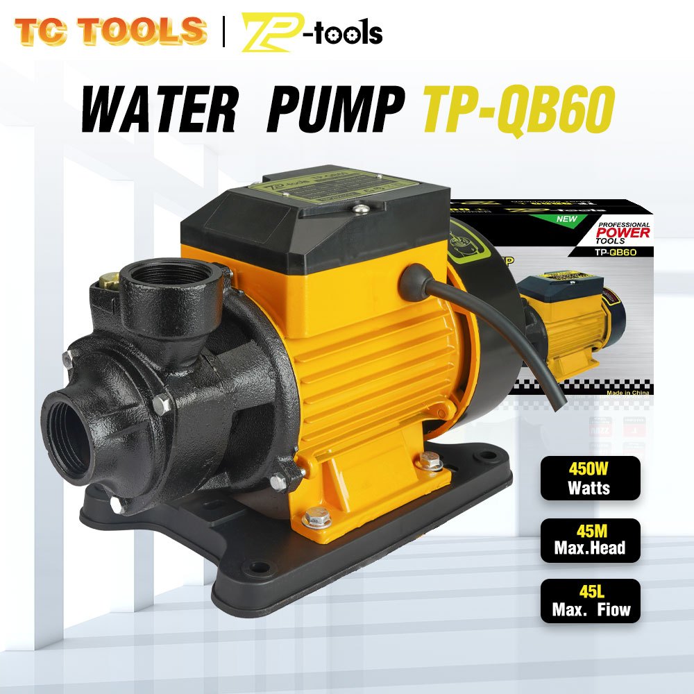 TP TOOLS Centrifugal Water Pump 450W 1 Inch Electric Model TP-QB60 ...