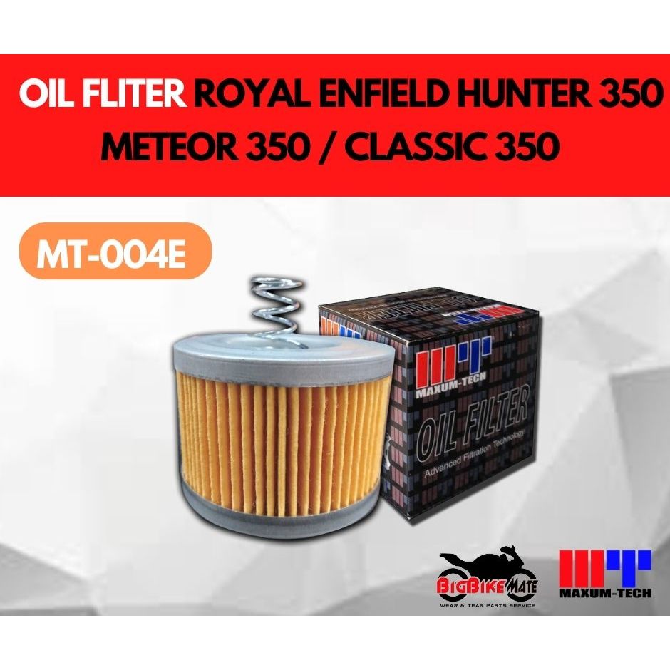 Oil Filter For Royal enfield Hunter 350/Classic 350/Meteor 350 | Shopee ...