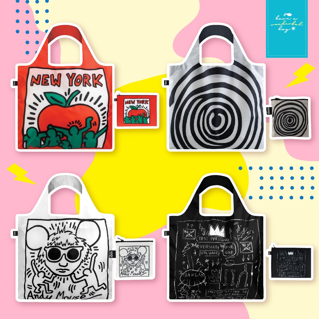 Authentic% LOQI Museum Collection Light Waterproof Cloth Bag Imported ...