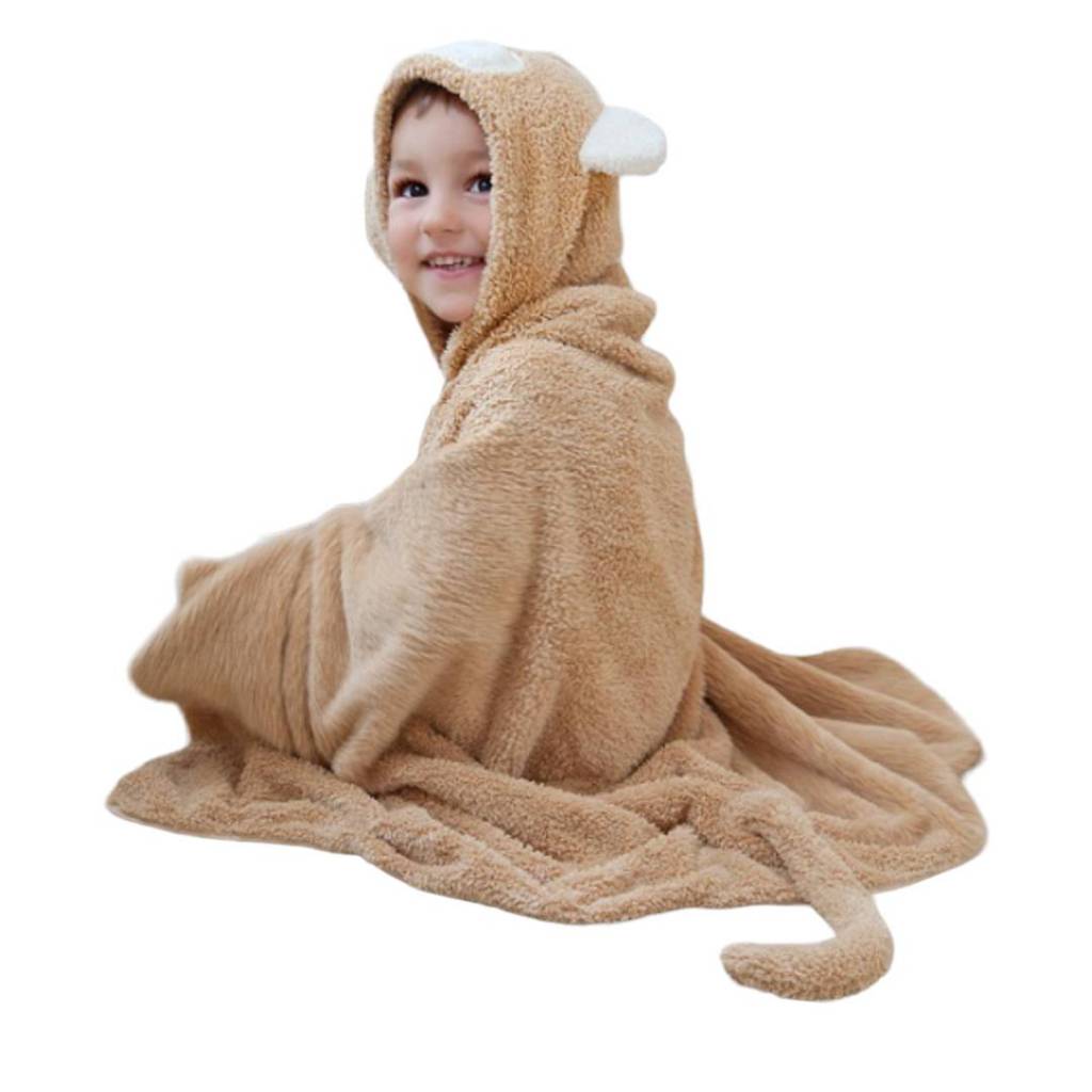 Cuddledry Premium Towel For Kids 3-6 Years Monkey Pattern (Hooded Bath ...