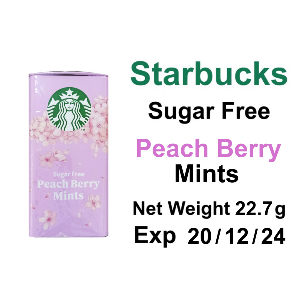 Starbucks Peach Berry Mints Sugar Free Candy | Shopee Philippines