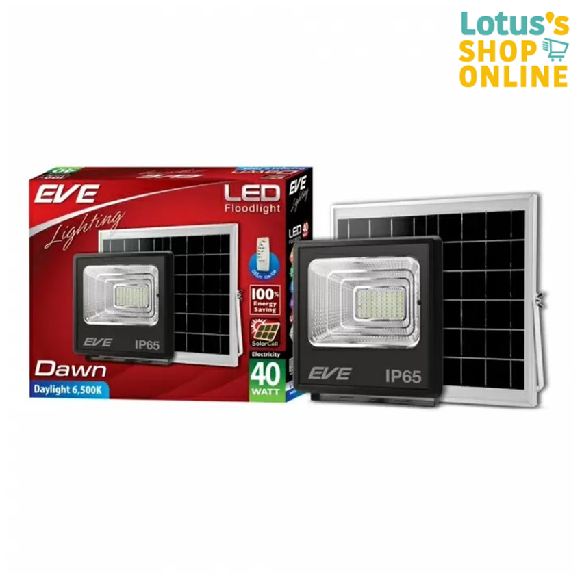 EVE SOLAR Cell LED FLOOD LIGHT 40w DAYLIGHT WITH REMOTE Control Don 40 ...