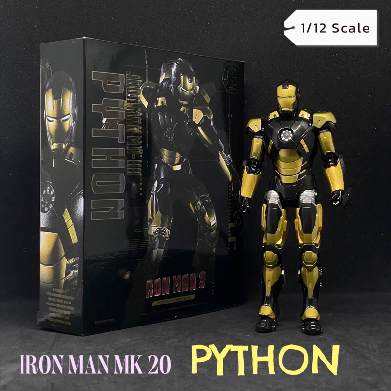 SHF IRON MAN Mark XX mk20 mk20 PYTHON 1/12 Action Figure 15 cm | Shopee ...