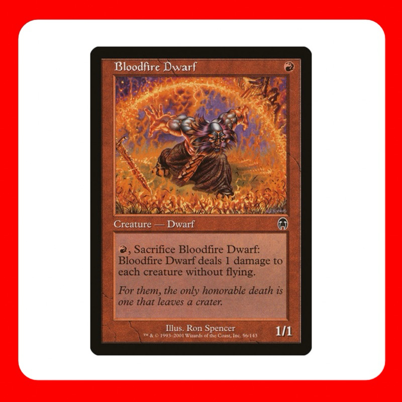 [MTG] Bloodfire Dwarf [AP] [RED] [COMMON] [NORMAL] [ENG] (Magic Card ...