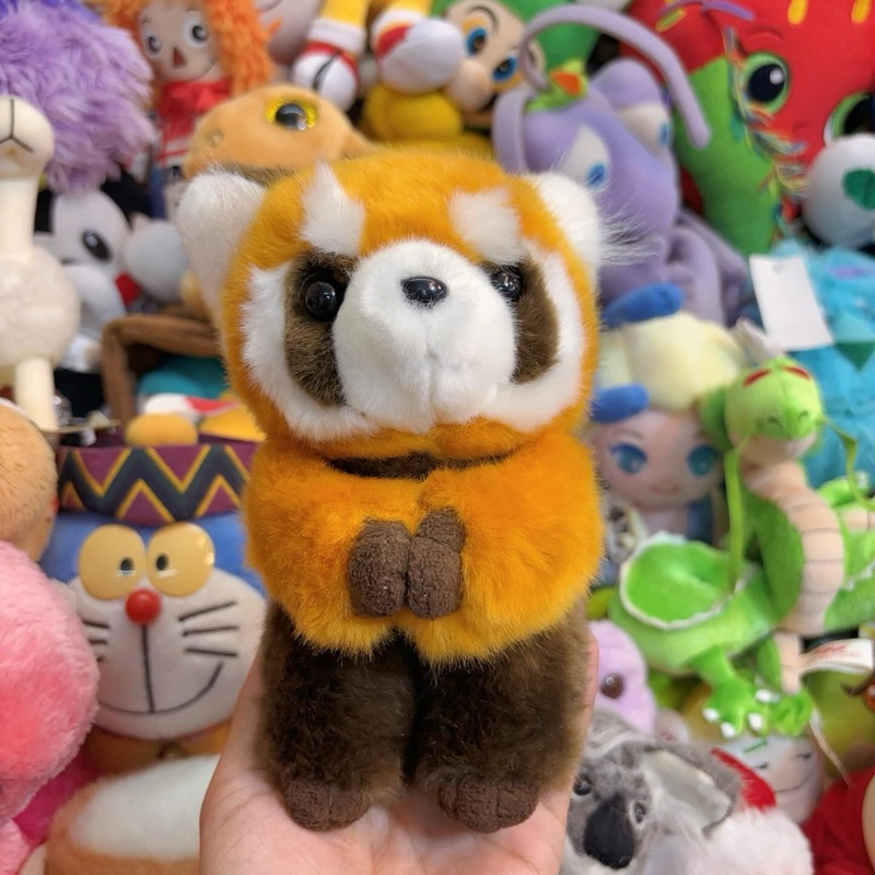 Red panda Doll Soft Fur Magnetic Hand Real Cats Stuffed Animals/Cute ...
